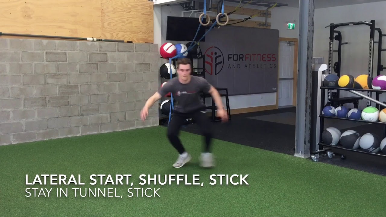 Lateral shuffle stick - YouTube
