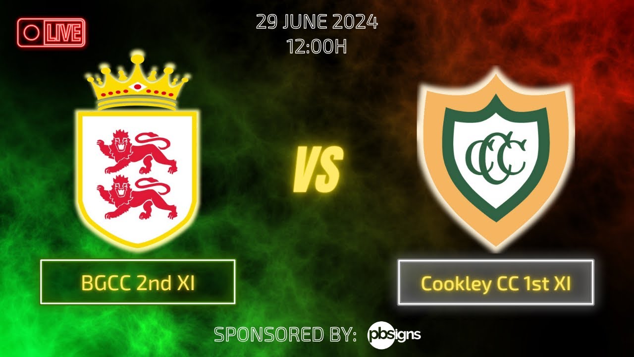 BGCC 2nd XI vs Cookley CC 1st XI - YouTube