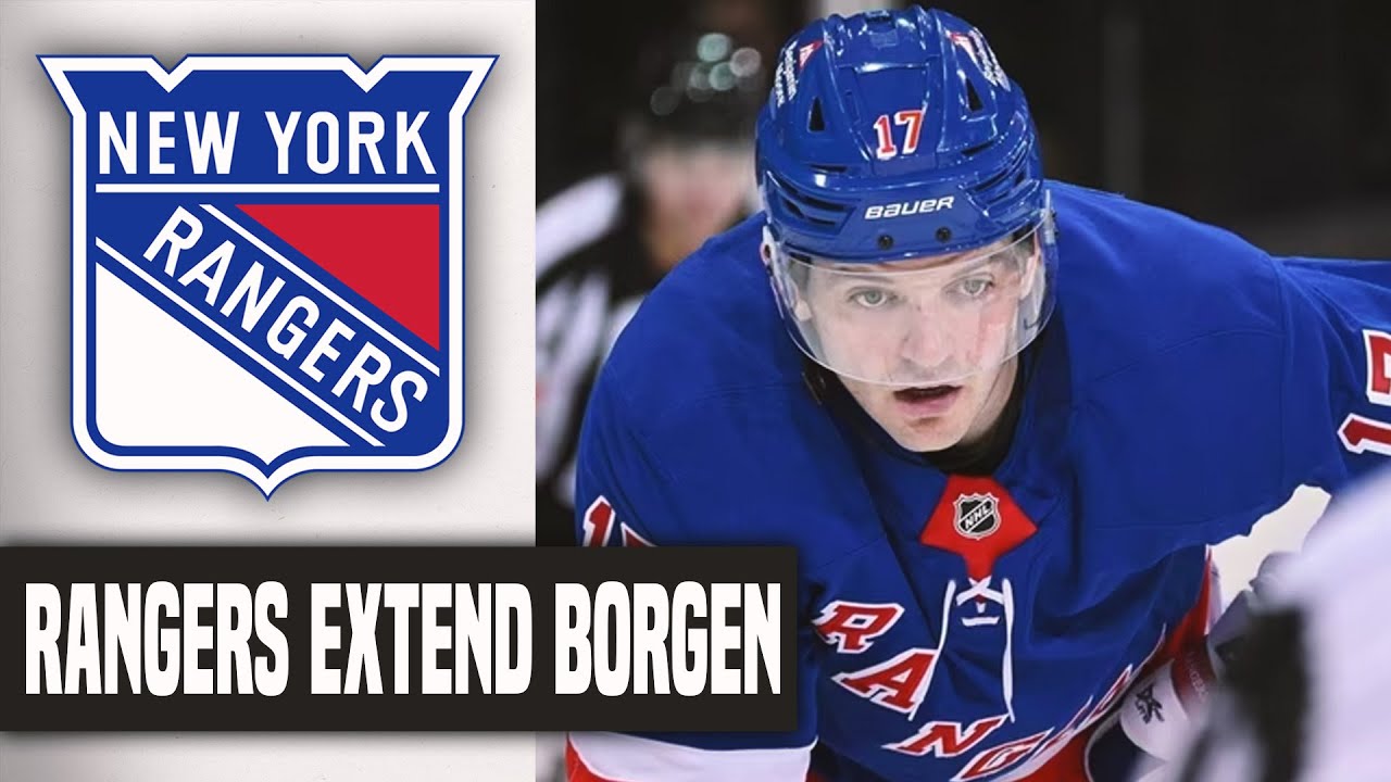 BREAKING: The New York Rangers Extend Will Borgen! My Thoughts ...