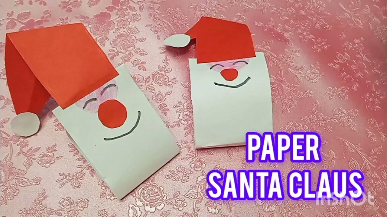 "Paper Santa Craft - Christmas Fun with TumbleToes!" | easy paper craft ...