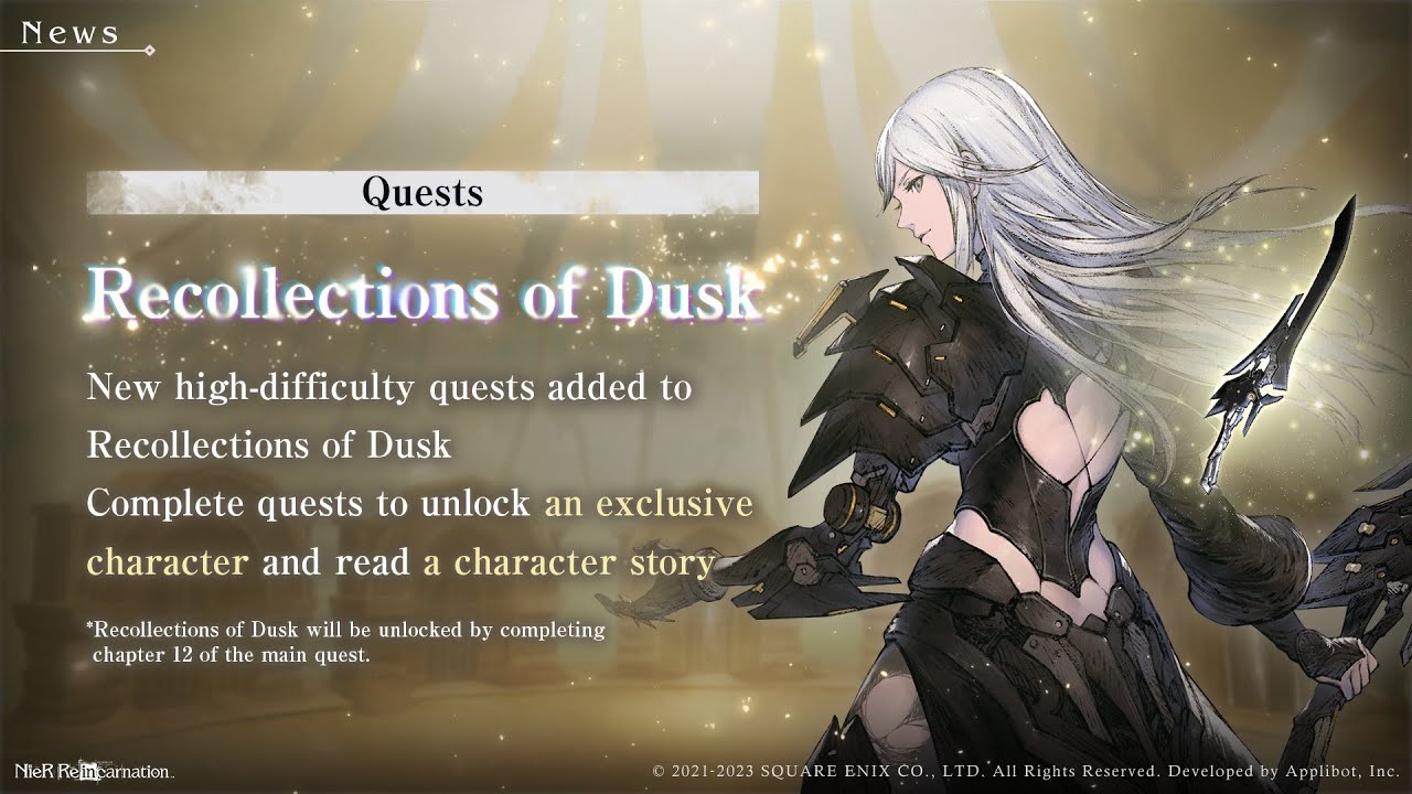 Nier Reincarnations: Recollections of Dusk Gayle - YouTube