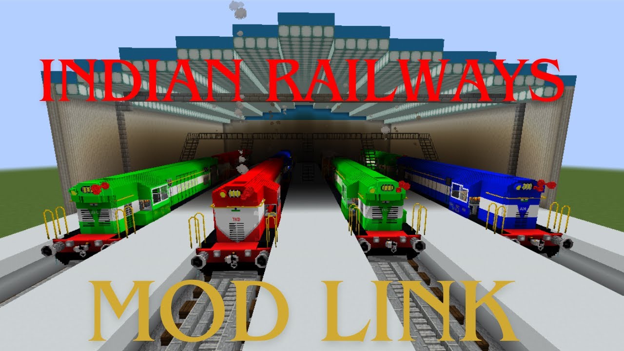 INDIAN RAILWAYS MOD MINECRAFT!!!! - YouTube