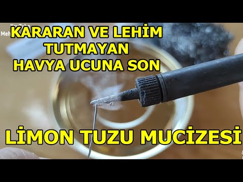 KARARAN VE LEHİM TUTMAYAN HAVYA UCUNA SON, LİMON TUZU MUCİZESİ, HAVYA UCU TEMİZLEME