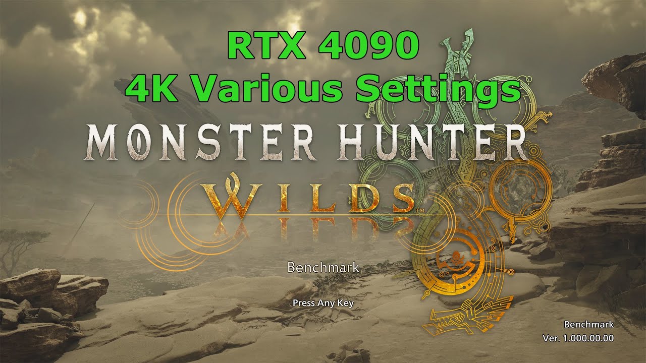 Monster Hunter Wilds Benchmark 4K RTX 4090 Various Settings Test - YouTube