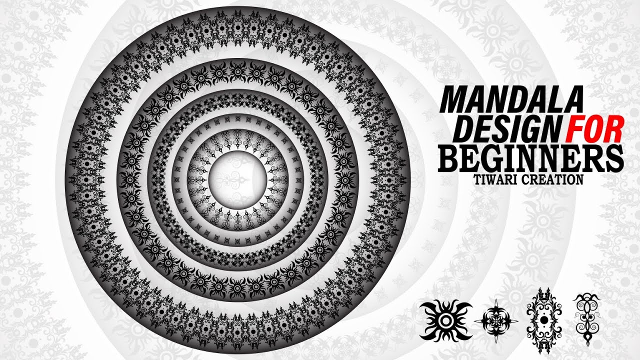 Mandala | Mandala art for beginners | simple Pattern | Tiwari creation ...