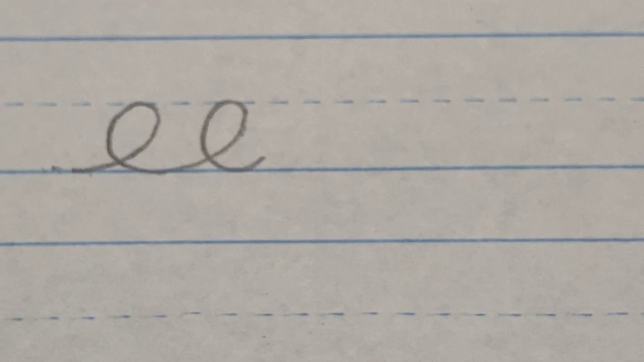 How To Connect Cursive e YouTube How To Connect Cursive e YouTube