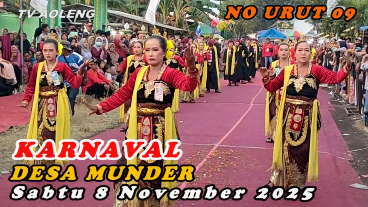 KARNAVAL DESA MUNDER YOSOWILANGUN LUMAJANG HUT RI KE 80 \\ NO URUT 09 ...
