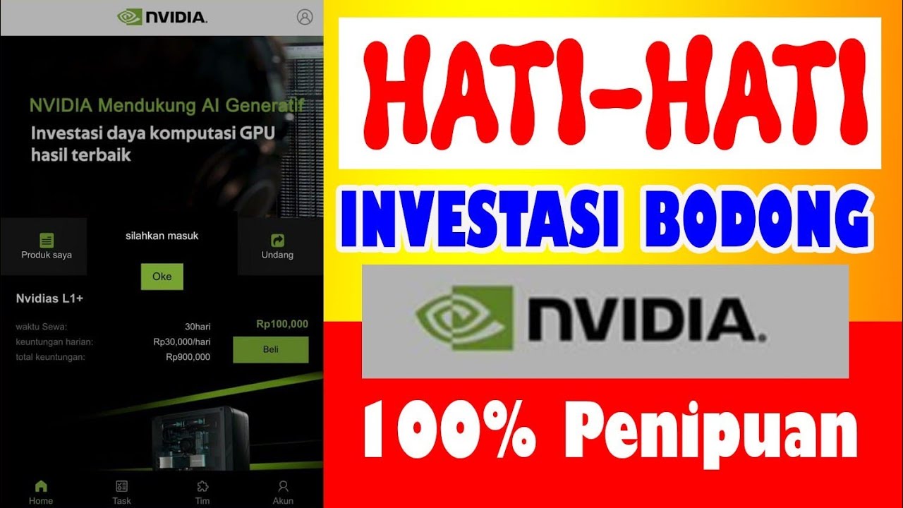 NVIDIA 100% Penipuan investasi bodong - YouTube