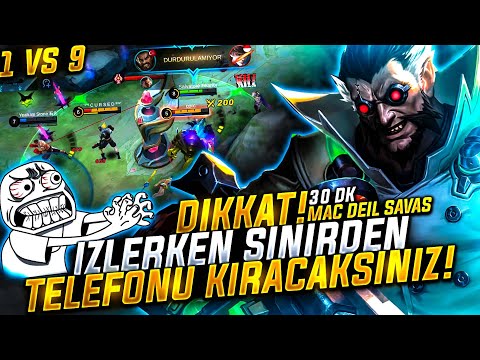 1 VS 9 İZLERKEN SİNİR KRİZİ GEÇİRECEĞİNİZ MAÇ(SAVAŞ)! | UÇAN FANNYE TEK ATAN ROGER! | MOBİLE LEGENDS