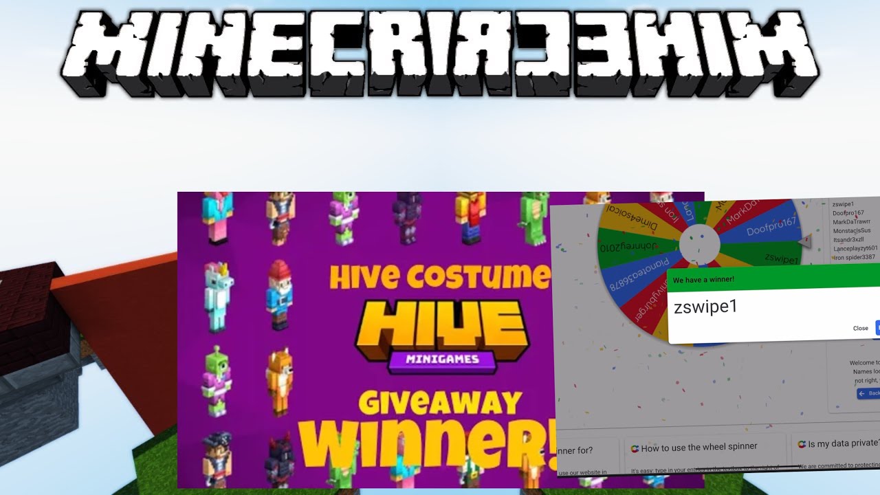 Minecraft Hive The Bridge and Giveaway winner announcement! - YouTube