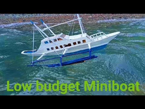 Miniboat sa Dagat pamboat - YouTube