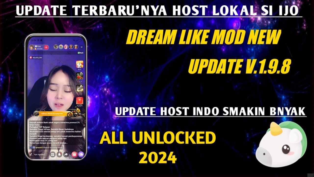 🔴UPDATE TERBARUNYA HOST LOKAL SI IJO !! DREAM LIKE MOD NEW UPDATE V.1.9.8 - YouTube