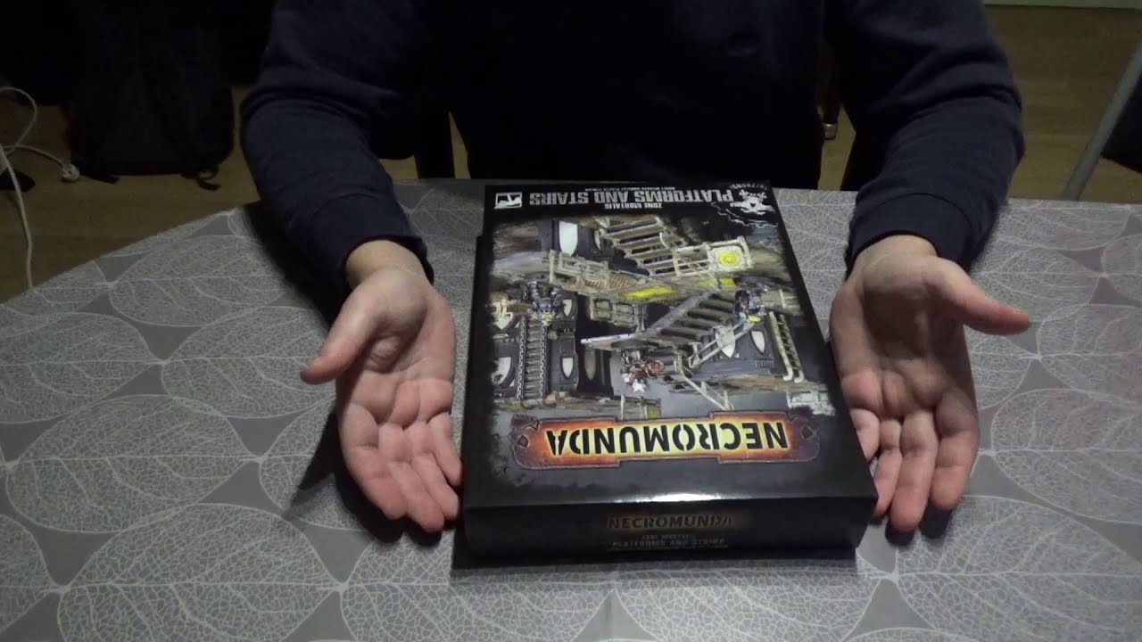 Necromunda zone mortalis platforms and stairs unboxing video - YouTube