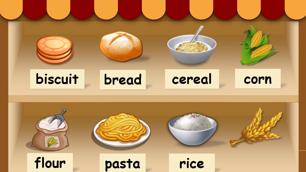 Food and drinks flashcards - (Anglais - 1AC) - YouTube