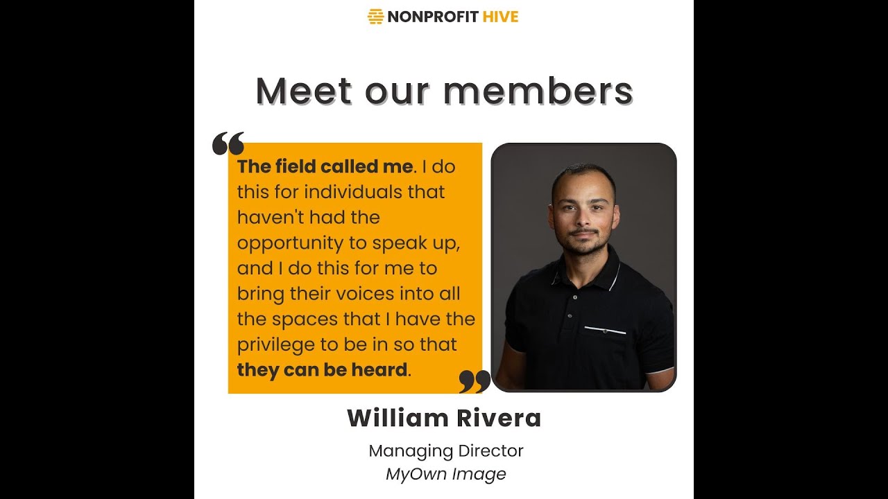 Love of Nonprofit Work with Will Rivera - The Nonprofit Hive - YouTube