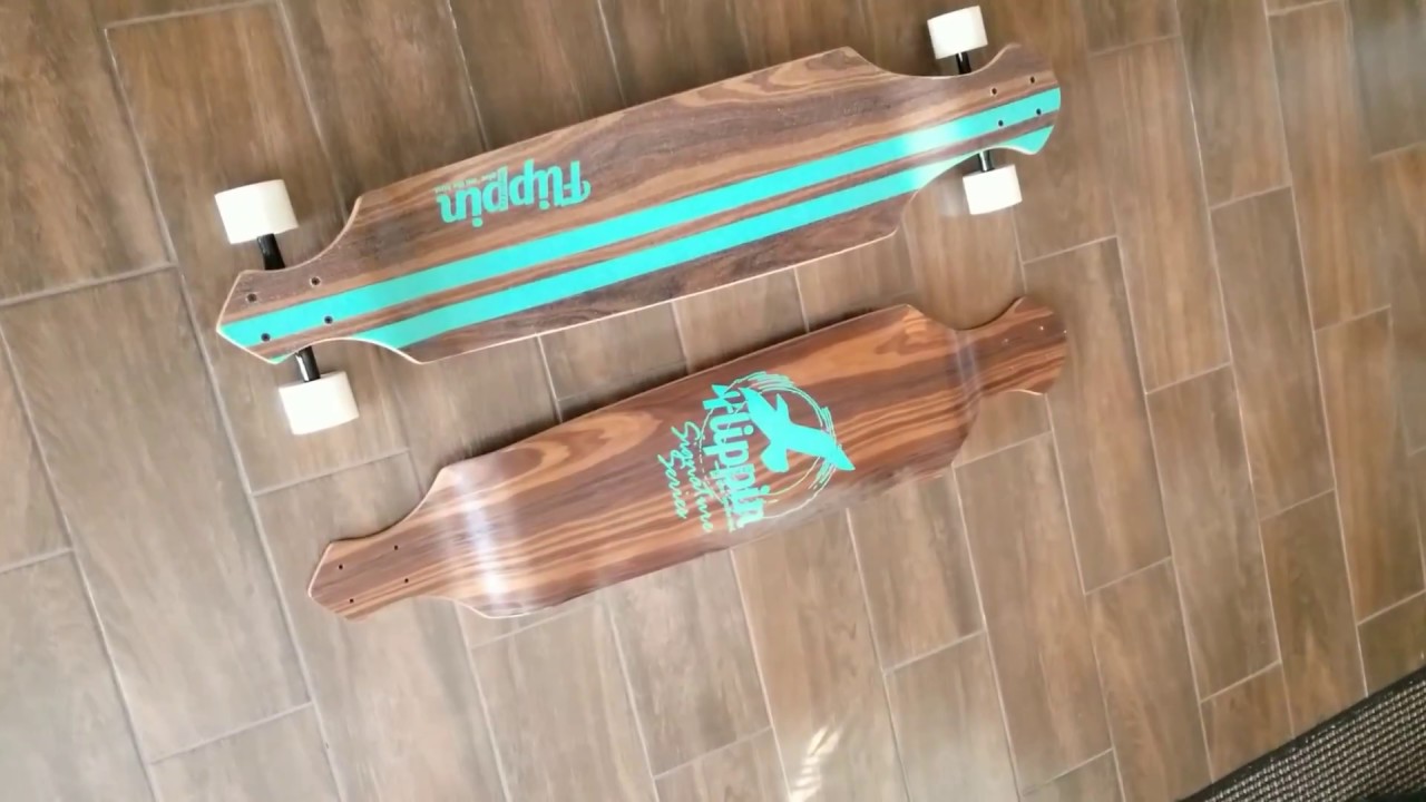 Flippin Board Co SIGNATURE Series drop down longboard - YouTube