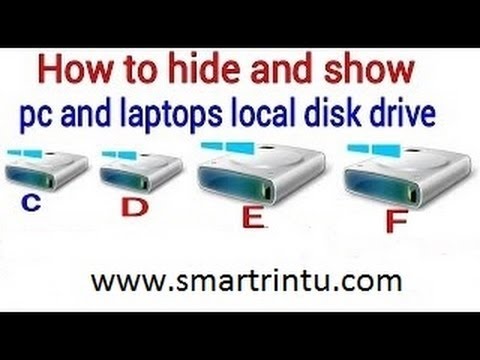 How to Hide and Show Hard Disk Drives in My Computer laptop - YouTube