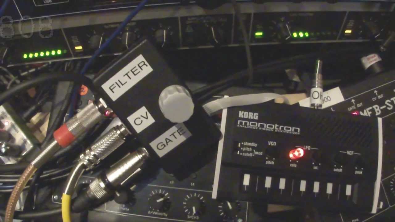 KORG MONOTRON CV GATE MOD - YouTube