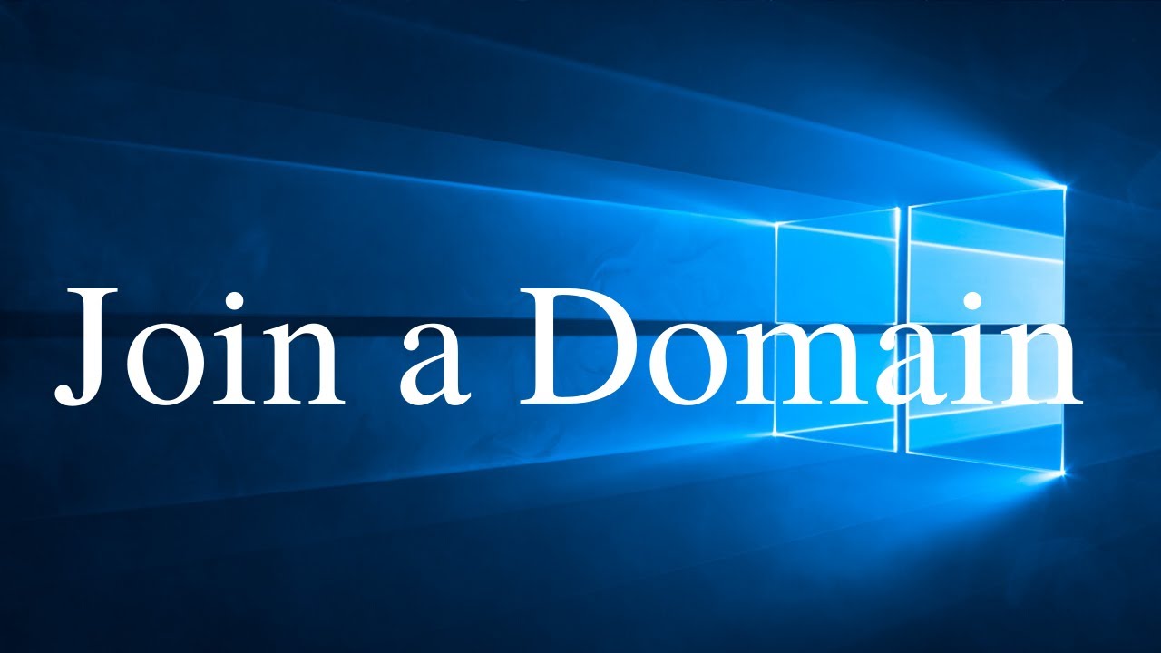 How to join a Domain - YouTube