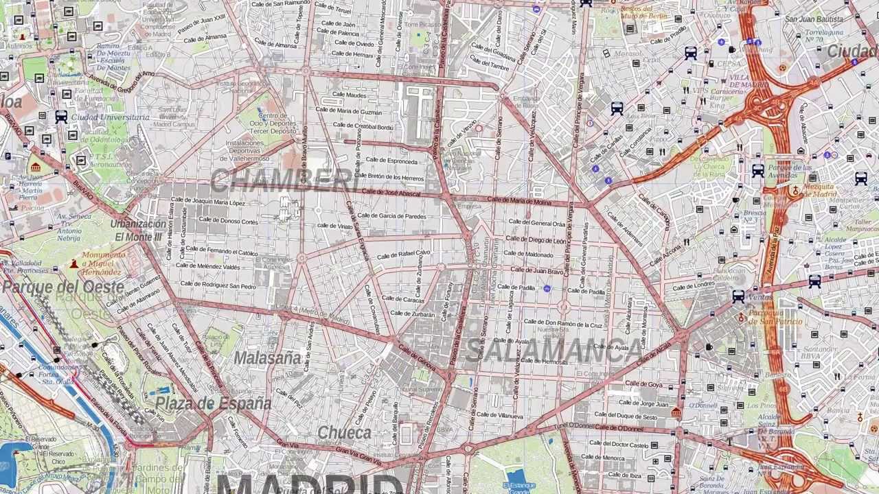 Map1.eu vs Google Maps, Spain (city 1) - YouTube