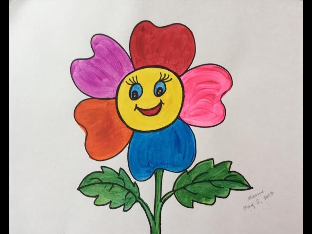 Flower Color Drawing