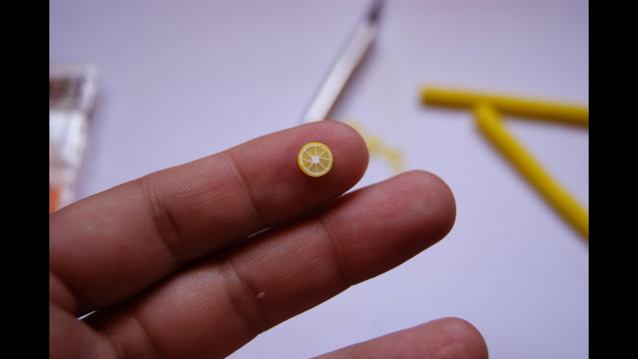 Lemon Cane: Polymer Clay - YouTube