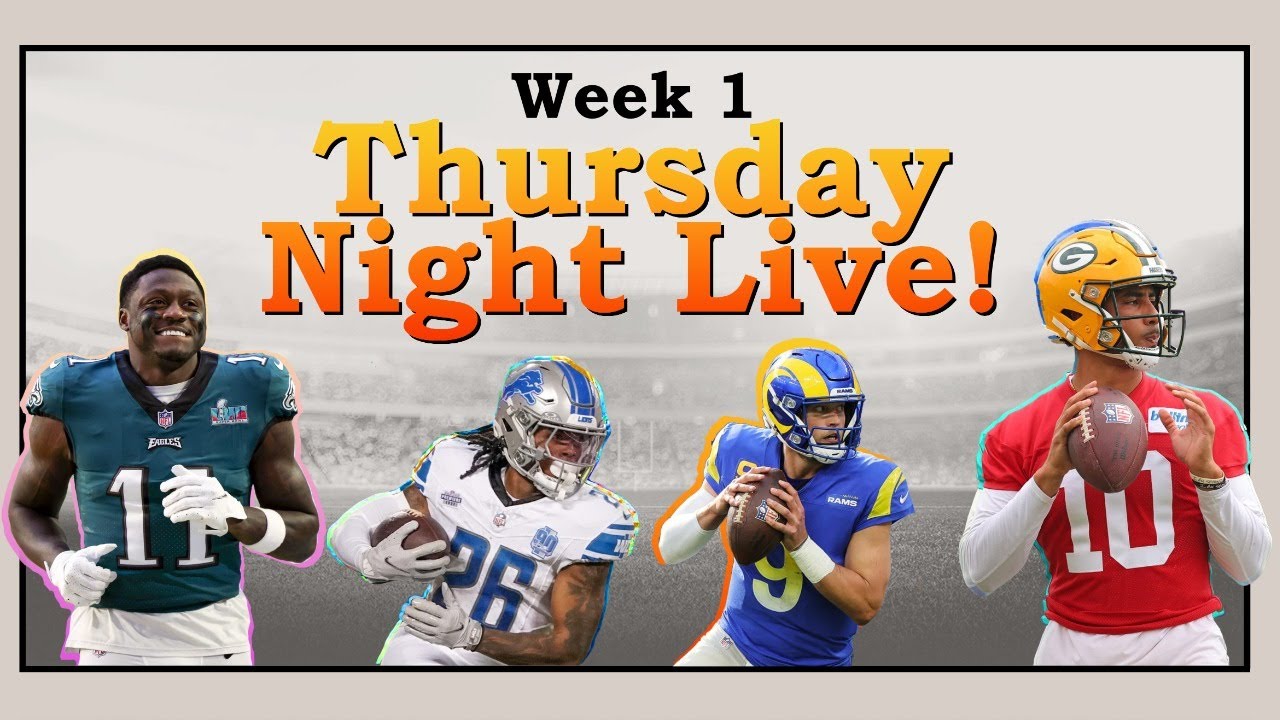 🏈 WEEK 1 - Thursday Night Live! - YouTube