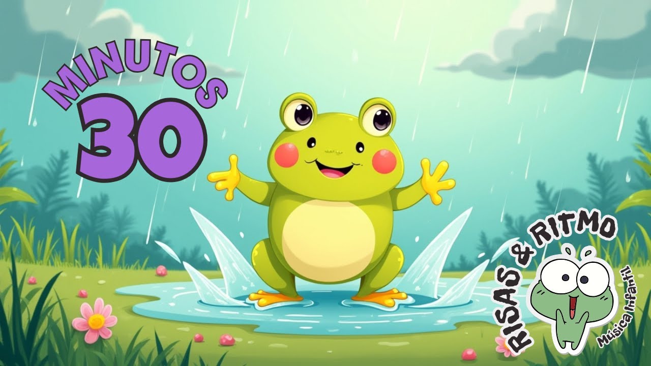 🌼 La Rana Saltarina en el jardín 🐸 | Música infantil con flores y ...