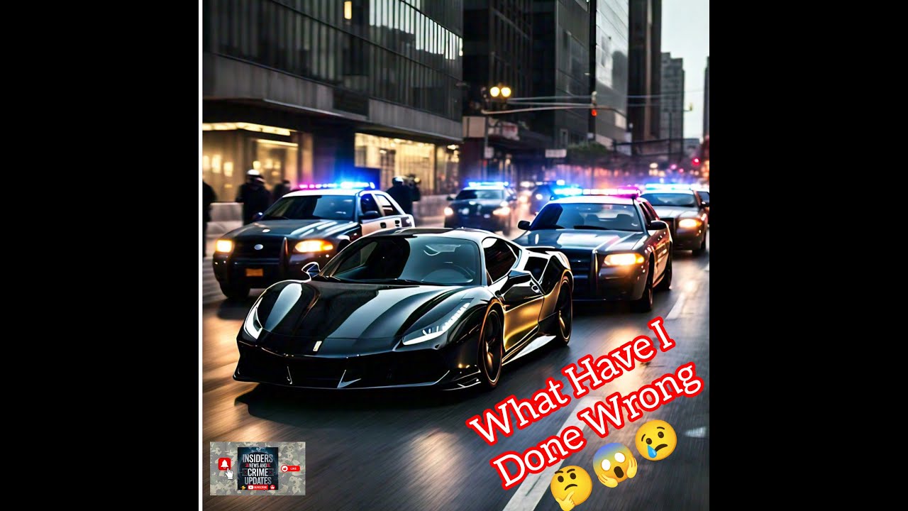 High-Speed Police Chase! Black Sports Car Evades Multiple Patrols ...