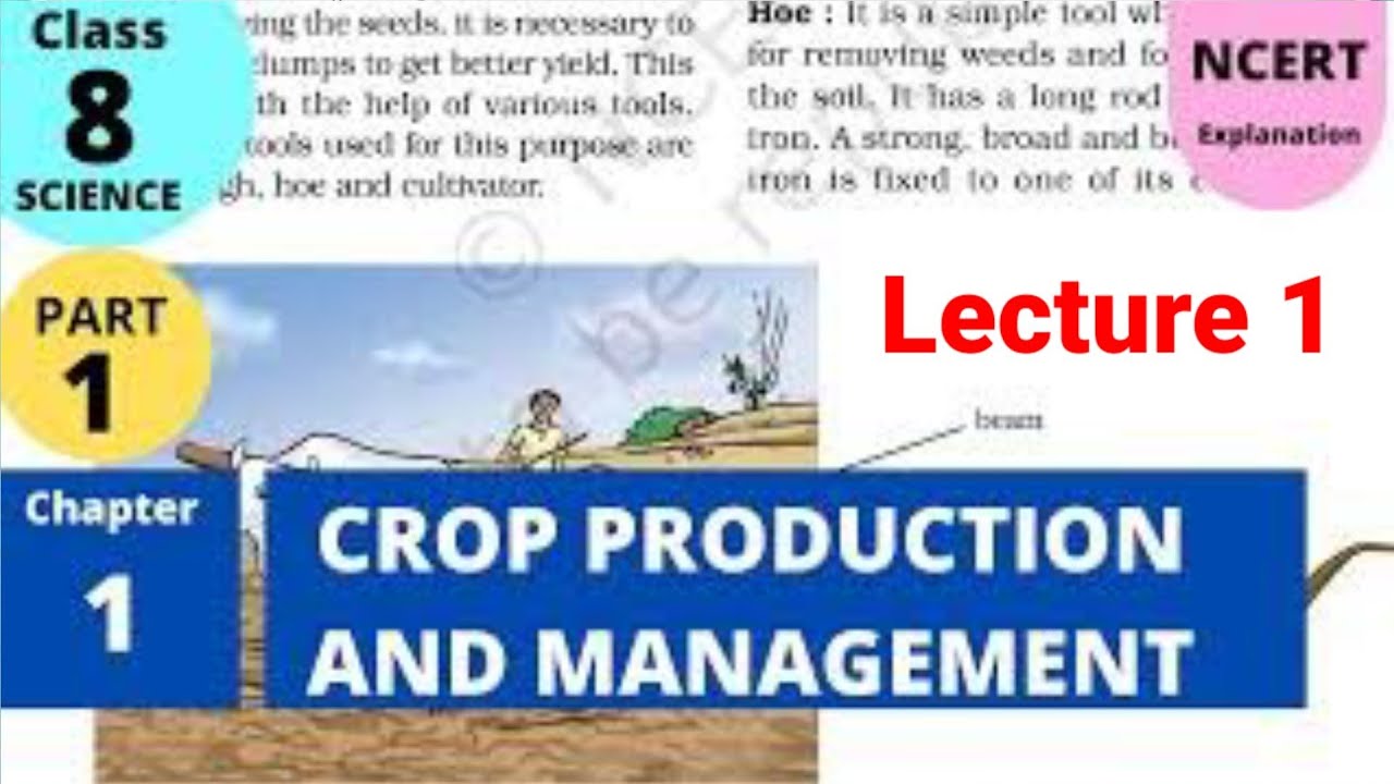 Crop Production and Management Class 8 Science | Lecture 1 | NCERT ...