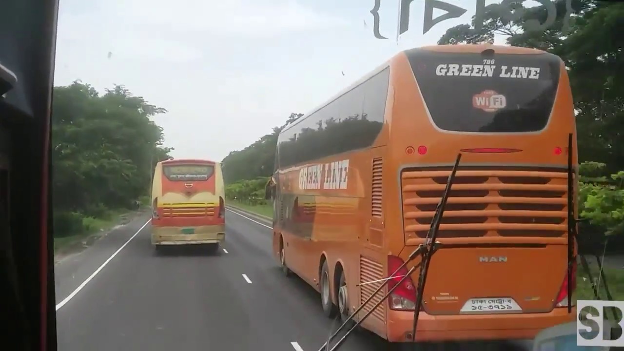 Green Line DD caught by K.K Travels in Dhaka Chittagong highway.. - YouTube