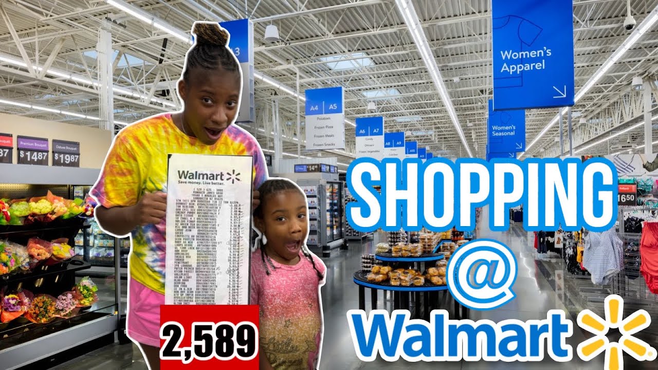 SPENDING 2,589 At WALMART FOR GROCERIES: SHOP WITH US - YouTube
