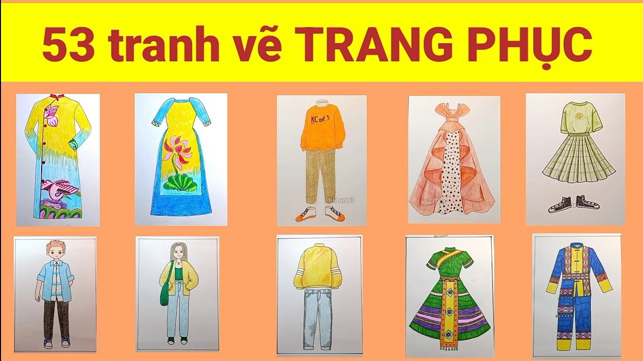 Tranh Vẽ Trang Phục Nghệ Thuật Tạo Hình Cho Thời Trang
