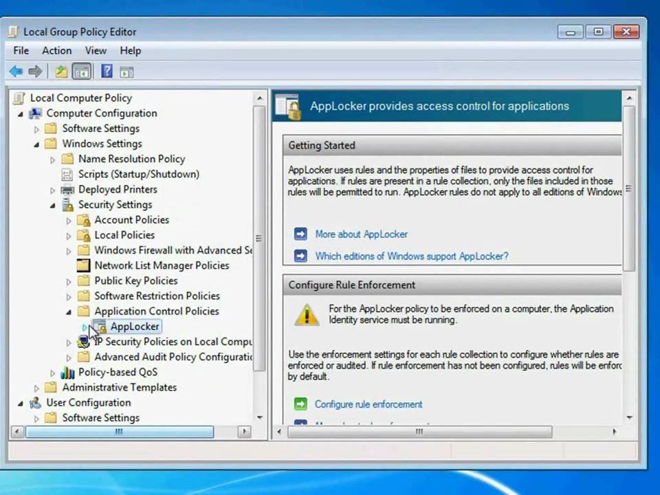 Use AppLocker to block Solitaire - YouTube