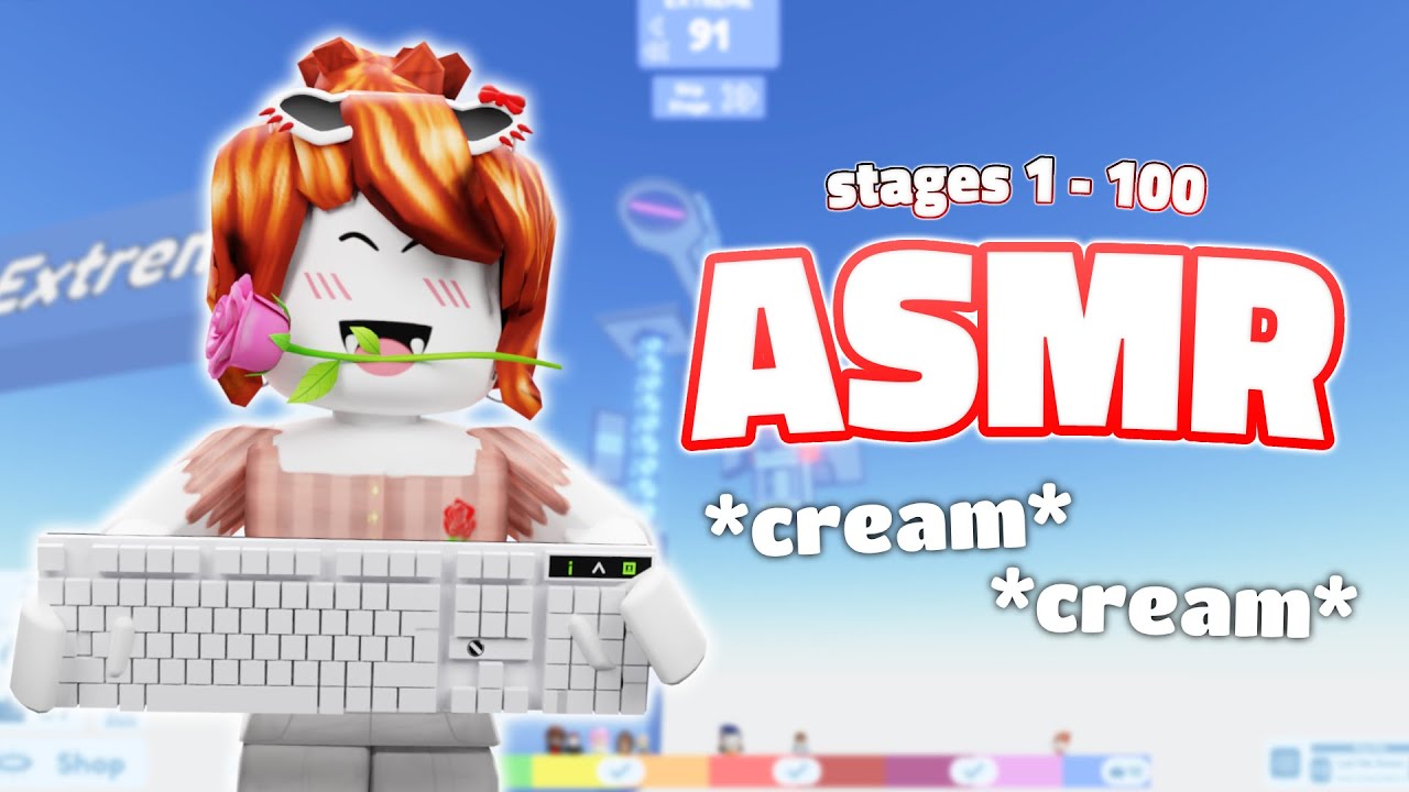 (100 Stages) Daily's Difficulty Chart Obby but it's *CREAMY* Keyboard ...