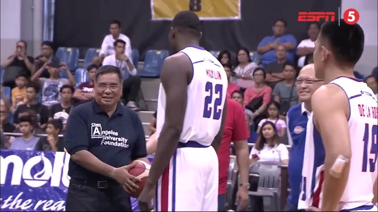 Ceremonial Toss #PBA at AUF Arena - YouTube