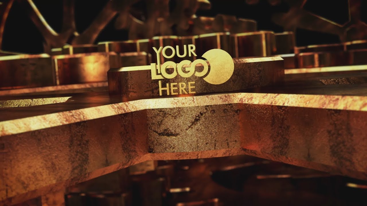 3D gear mechanical logo animation intro ( ID-0076 ) - YouTube