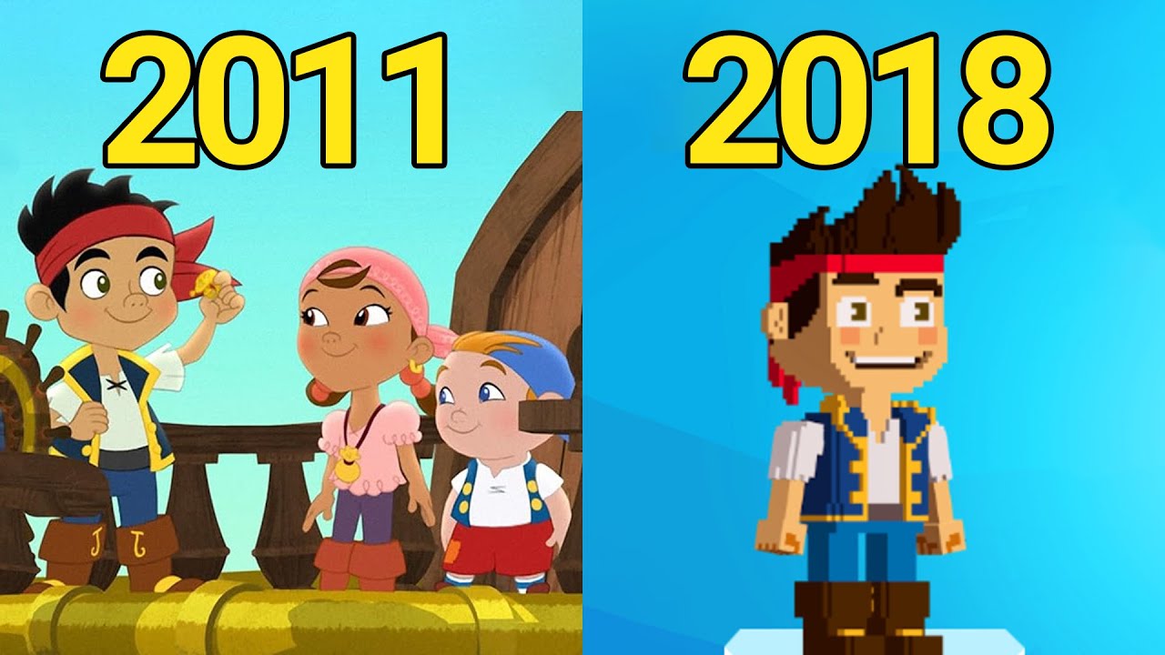 Evolution of Jake and the Neverland Pirates Games (2011-2018) - YouTube