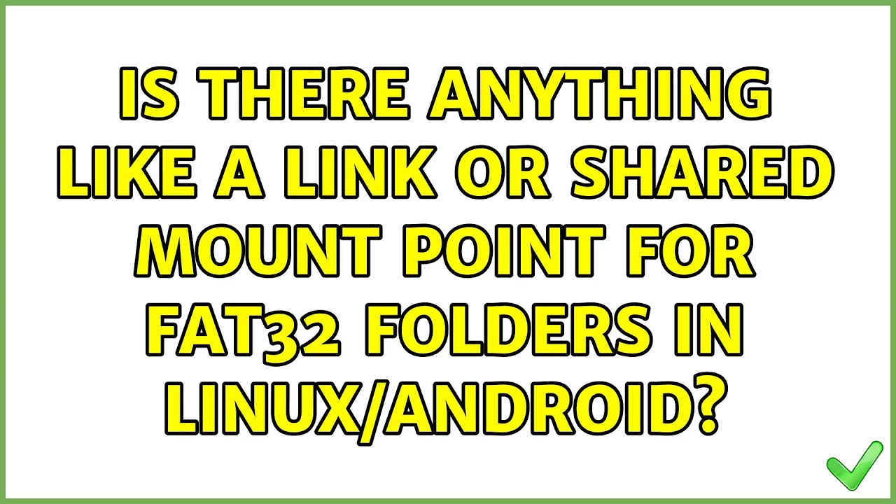 Is there anything like a link or shared mount point for FAT32 folders ...