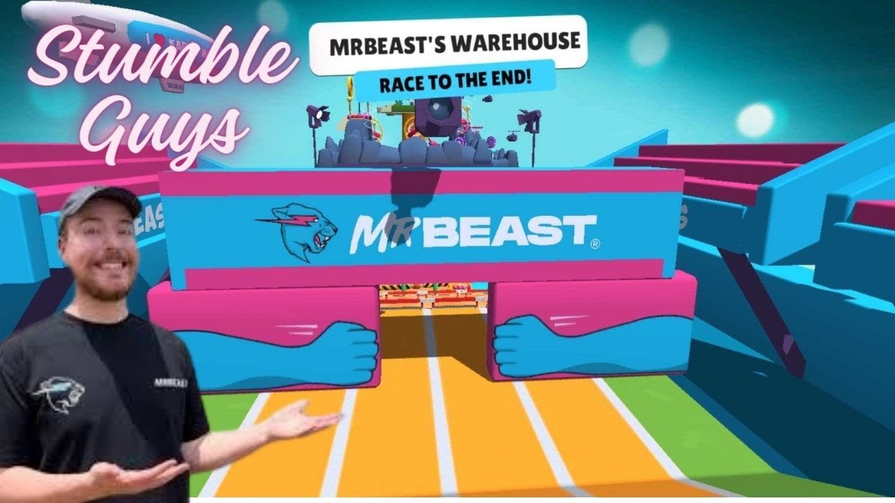 Absolutely obsessed with the Mr. Beast warehouse map in Stumble Guys! 😍 ...