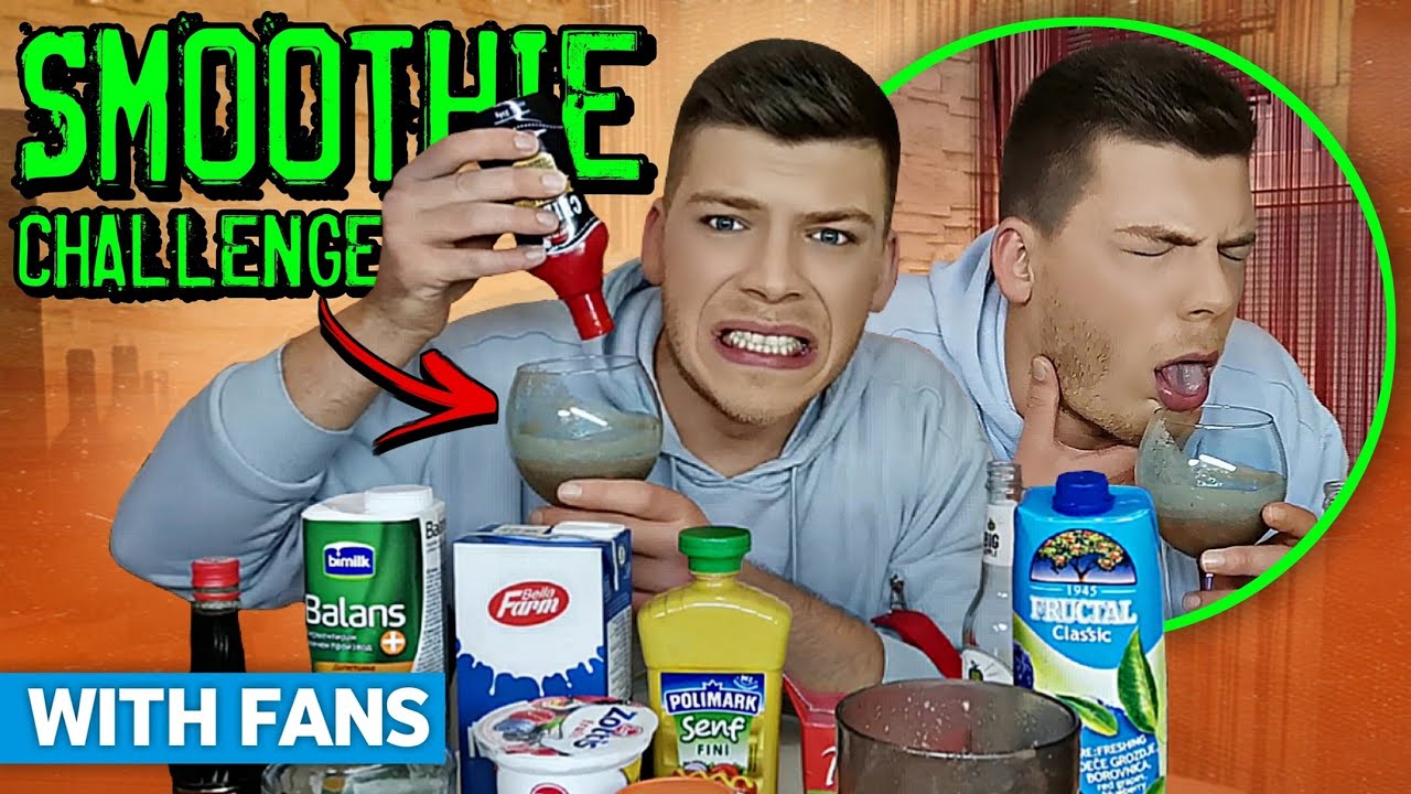 SMOOTHIE CHALLENGE W/ FANS | 10K SPECIAL - YouTube