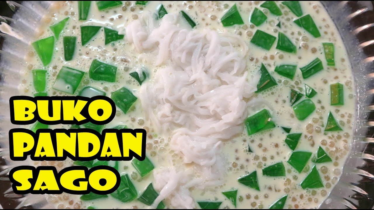 BUKO PANDAN SAGO GULAMAN RECIPE | HOW TO MAKE BUKO PANDAN SALAD ...
