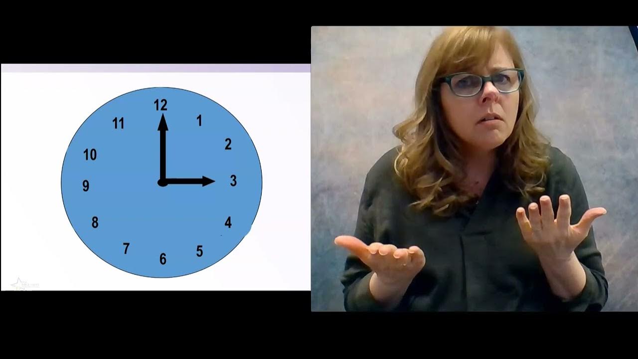 UNIT 5.1 TELLING TIME IN ASL - YouTube
