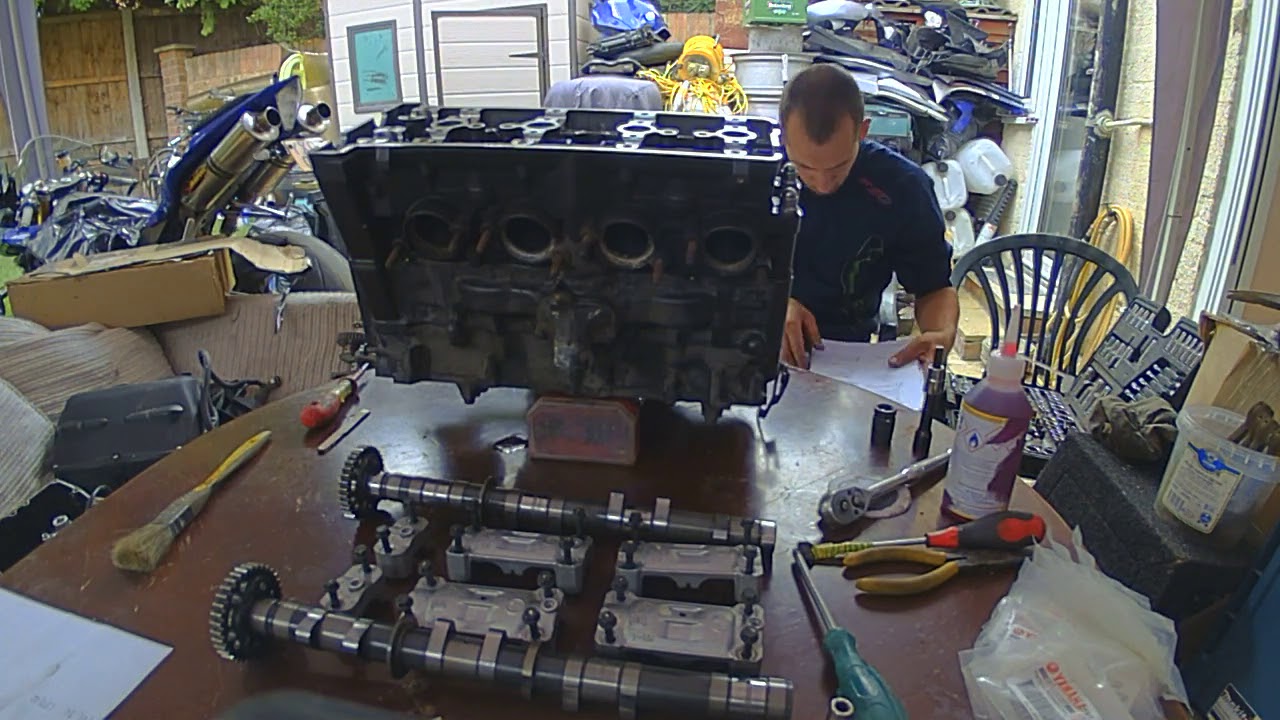 Yamaha R1 07 4C8 engine rebuild part 1 - YouTube