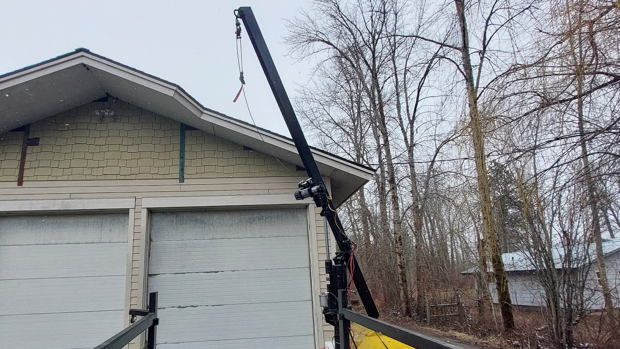 DIY Truck Crane Home Made Boom Crane Tutorial - YouTube