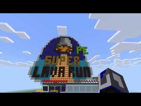 Minecraft - PE Super Lava Run Map!!! - YouTube