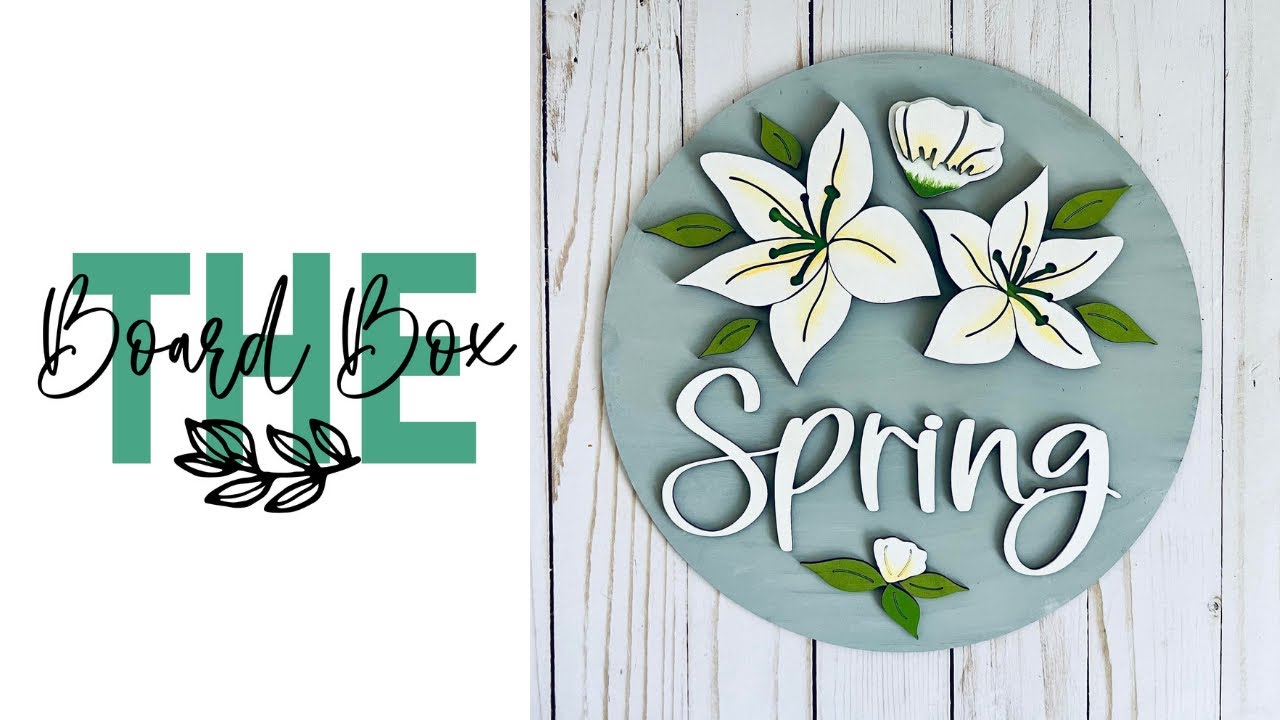 The Board Box Spring Flower Tutorial - YouTube