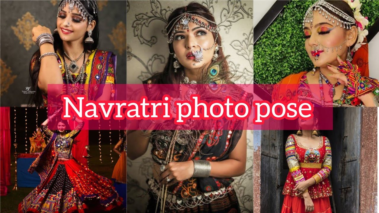 garba dress photo pose|Navratri photo pose ideas|In garba dressup look ...