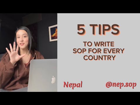 5 Must Know Tips | SOP for almost every country | Nep.sop | SOP writing service in Nepal - YouTube