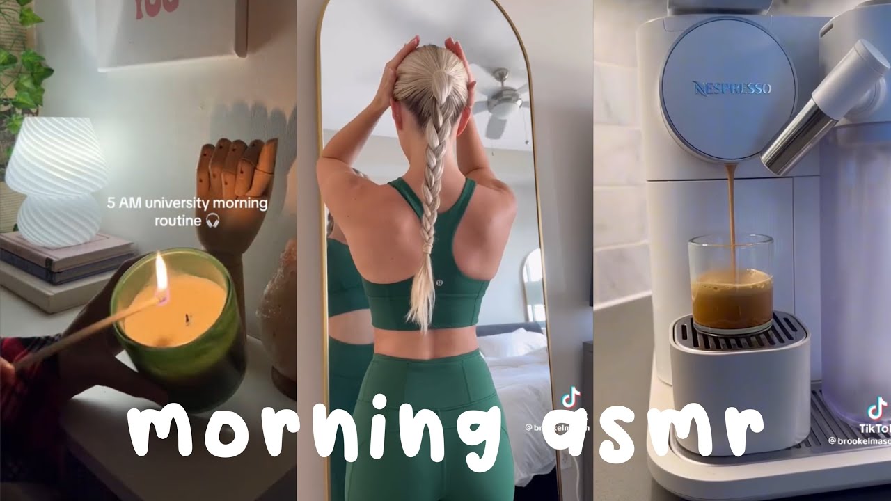 Asmr Morning Routine Tiktok Compilation Youtube
